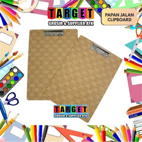 Jual PAPAN JALAN CLIPBOARD KAYU TRIPLEK PAPAN ALAS UJIAN Kota Depok TARGET ATK Tokopedia