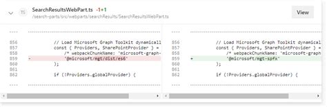 error when using with other webparts that use the package micorsoft
