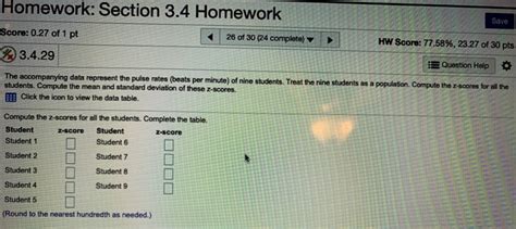 Solved Homework Section 3 4 Homework Save Score 0 27 Of 1