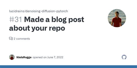 Made A Blog Post About Your Repo Issue Lucidrains Denoising Diffusion Pytorch GitHub