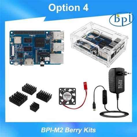 Option 4 Pi Gels Bpi M2 Berry Board Facades Core Cortex A7 Allwinner A40i Cpu 1g Ddr Mipi Dsi