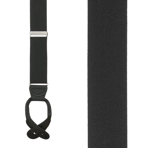 Black Button On Suspenders Suspenderstore