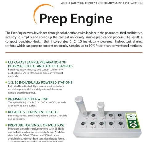 Pion Prepengine Multi Station Lab Blending Instrument For Content Uniformity Dissolution