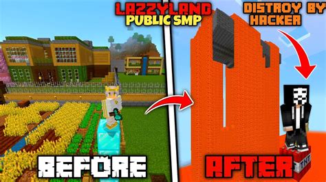 Hacker Distroy Our Public Smp🥺 Minecraft Public Smp Join Our Smp Life Steal Smp Java
