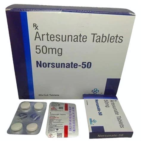 6915237010217 Artesunate 50mg X12 Tabs