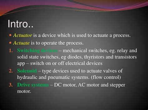 Ppt Electrical Actuation Systems Powerpoint Presentation Free Download Id4042630
