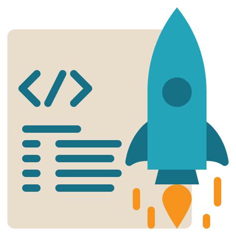 Coding Rocket Launch Flight Fly Startup Icon Download On Iconfinder