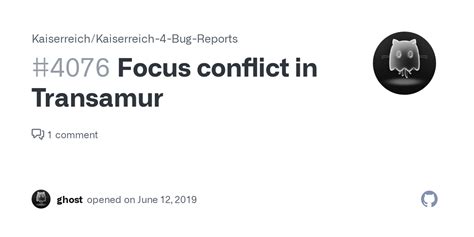 Focus Conflict In Transamur · Issue 4076 · Kaiserreichkaiserreich 4