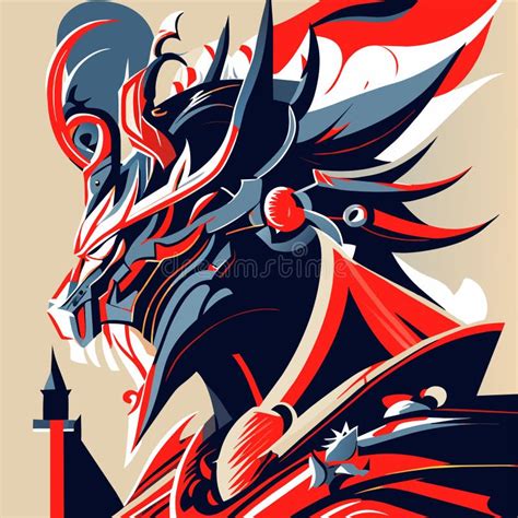 Ram Head In Retro Style Vector Illustration For Poster Card Invitation Stock Vector