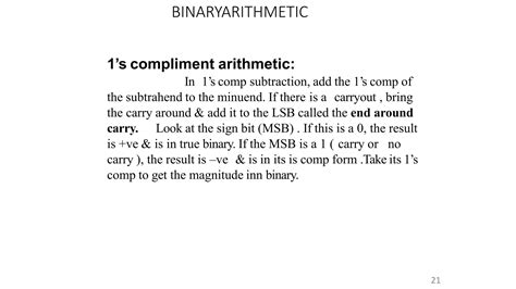Unit Data Representation And Computer Arithmetic PPTX Computing Technology Computing