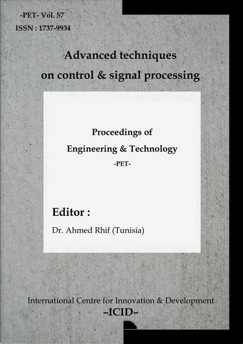 pdf editor advanced techniques on control and signal processing