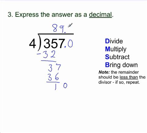 Long Division With Remainders Three Ways To Handle Them Youtube