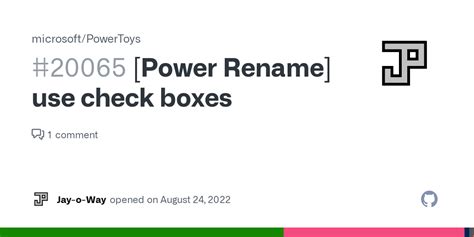 Power Rename Use Check Boxes · Issue 20065 · Microsoftpowertoys