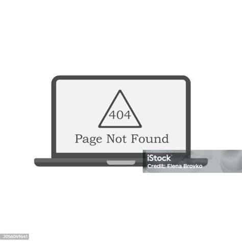 Window Operating System Error Warning Illustration On White Isolated