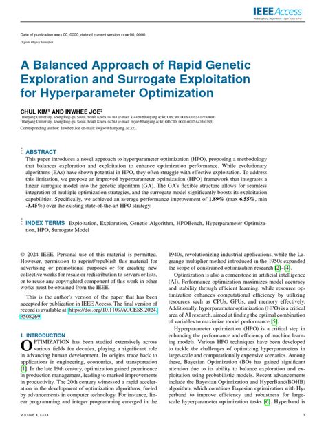 A Balanced Approach Of Rapid Genetic Exploration And Surrogate Exploitation For Hyperparameter