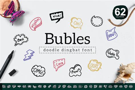 Bubles Dingbat Font Dfonts