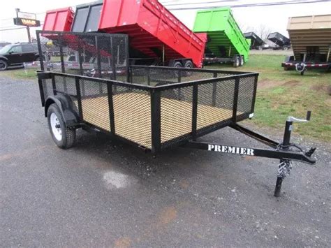 Premier 6 4 X 10 Landscape Utility Trailer Mesh Sides