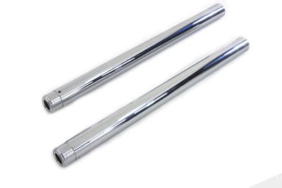 V Twin 24 0053 Hard Chrome Fork Tube Set Stock Length