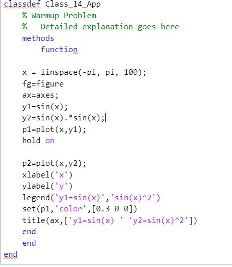 Solved Warmup Problem 1 Use The Linspace Command To