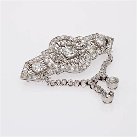 1920s Diamonds Platinum Lace Brooch For Sale At 1stdibs 1920s Brooch