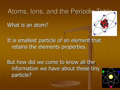 PPT Atoms Ions And The Periodic Table PowerPoint Presentation Free Download ID