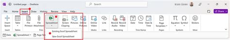 How To Insert Excel Into Onenote 365