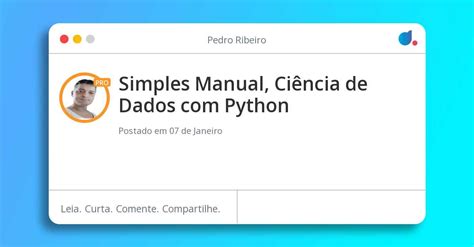 Simples Manual Ciência De Dados Com Python