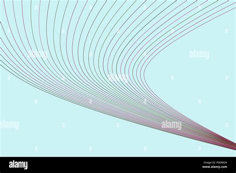 Abstract Line And Curve Geometric Pattern Colorful And Artistic For