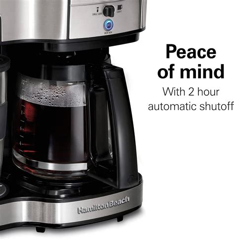 Hamilton Beach 2 Way 12 Cup Programmable Drip Coffee Maker And Single