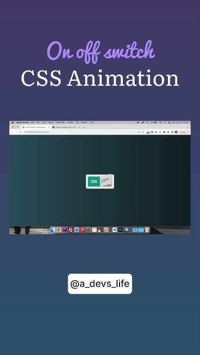 check full video… on off switch in css cssanimation csstips css
