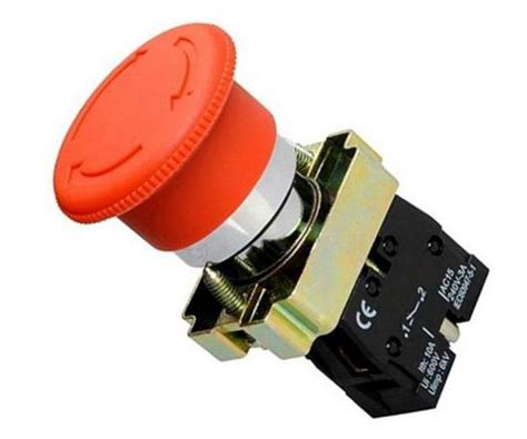 push button emergency stop return reset n c 40mm