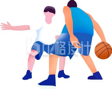 篮球手绘插画 笔格设计