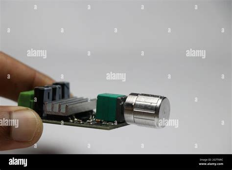 DC Motor Speed Controller Held In Hand Stock Photo Alamy
