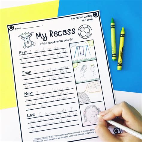 Third Grade Narrative Writing Prompts Terrific Teaching Tactics