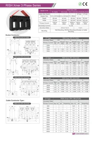 3kv Split Core Current Transformer Dry Cooled Accuracy Class 0 5 At