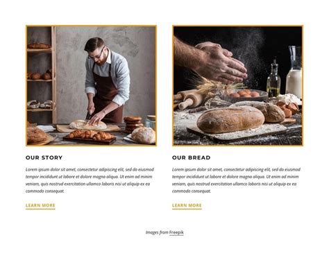 Our Bread Html Code Example By Nicepage