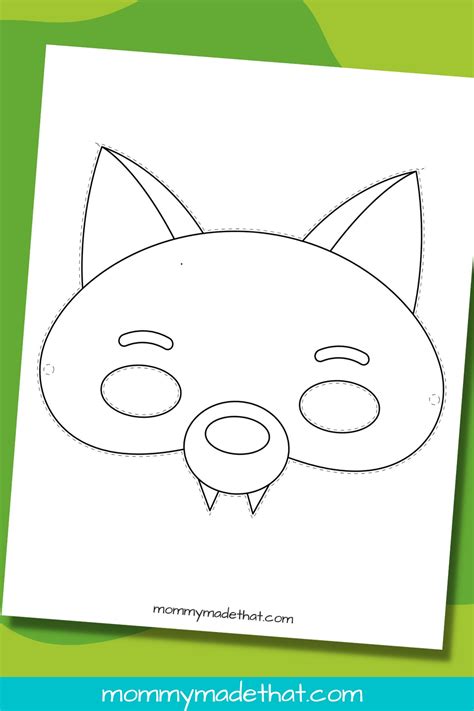 Wolf Mask Template Free Printables