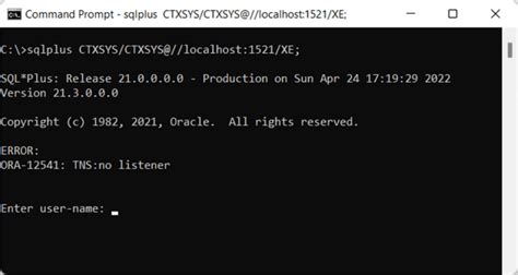 how to solve oracle database error ora 12541 tns no listener