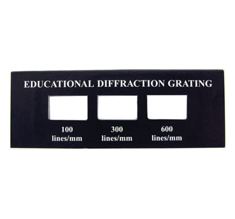 Diffraction Grating Slide Light And Optics Physics Supplies