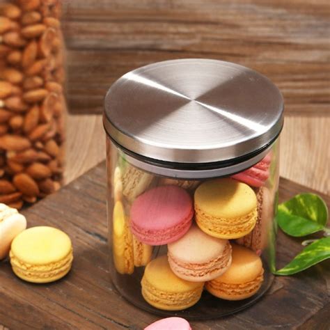 원형 유리보관용기 600ml 캐니스터 밀폐용기 홈플러스 택배배송
