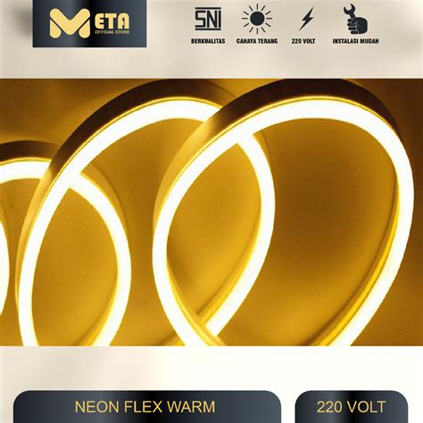Jual Lampu Led Neon Flex 220v Lampu Neon Flex 220 Volt Led Strip Warmwhite Shopee Indonesia