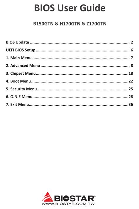 biostar h170gtn user manual pdf download manualslib