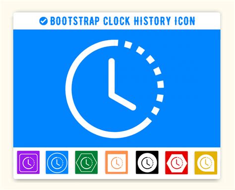 Bootstrap Clock History Icon Bi Bi Clock History Icon Code Html Css