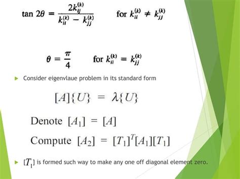 Solution Of Eigenvalue Problem Using Jacobi Method Pptx Physics Science