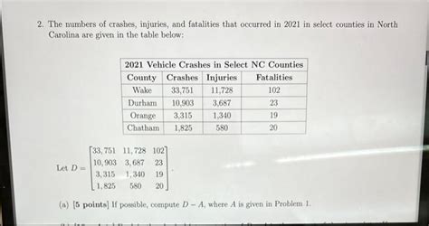 Solved 3 Consider The Following Updated Data Table From