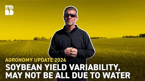 Soybean Yield Variability May Not Be All Due To Water Youtube