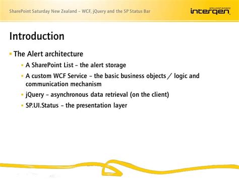 sharepoint alerts with wcf and jquery