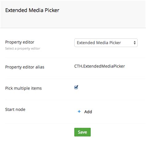 Extended Media Picker