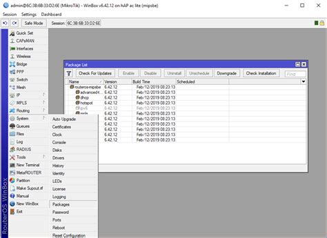 Mikrotik — Upgrade Internet
