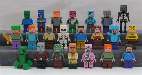 Lego Minecraft Minifigures Alex Steve Zombie Enderman Skeleton Villager More 4623880017